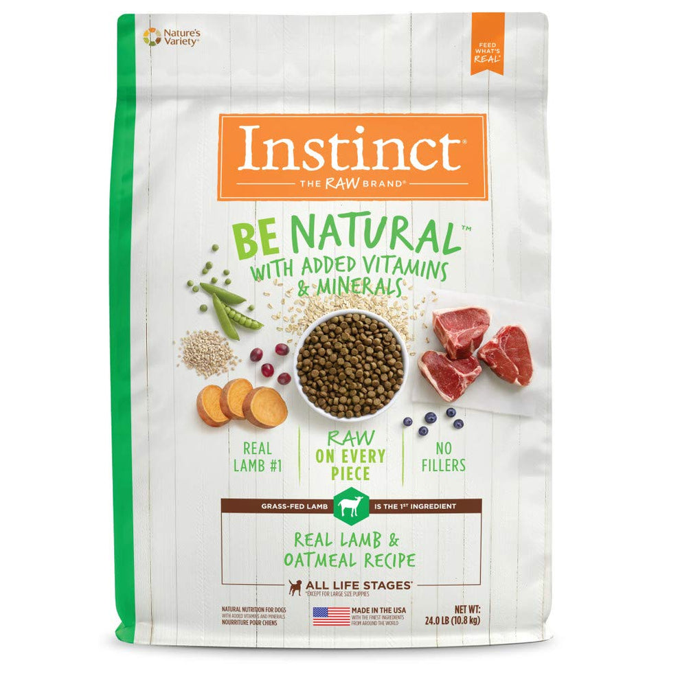 INSTINCT BE NATURAL LAMB & OATMEAL FOR DOGS – ValNic Punto Vet